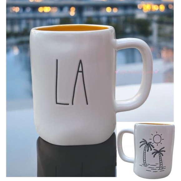 Rae Dunn | Dining | Rae Dunn White Ceramic Mug With Black La Design Nwt ...